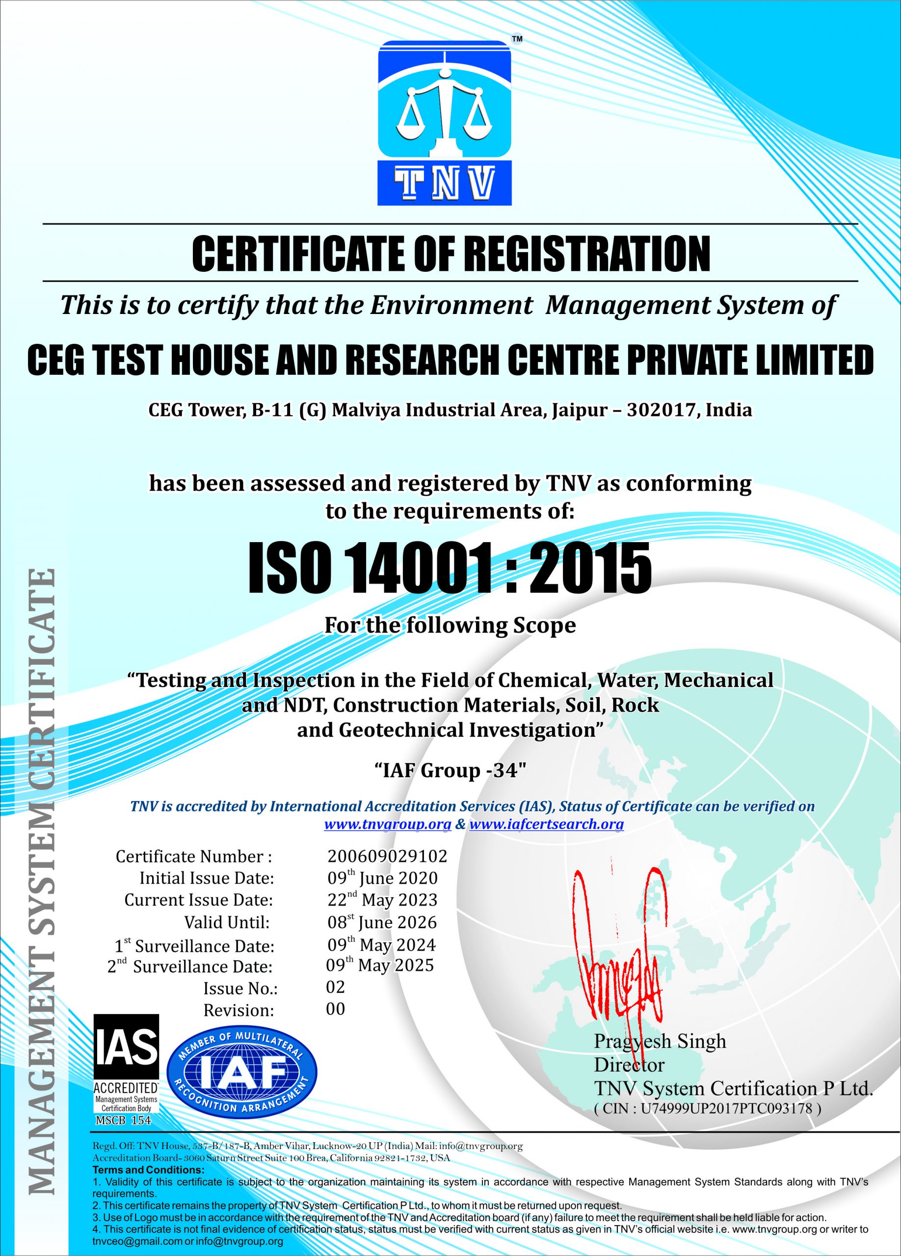 Our Accreditations & Certifications | CEG Test House