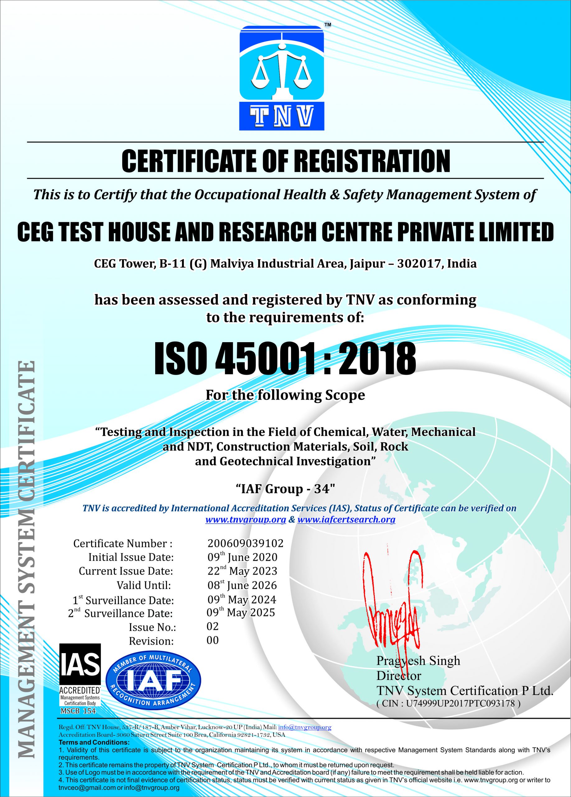 Our Accreditations & Certifications | CEG Test House